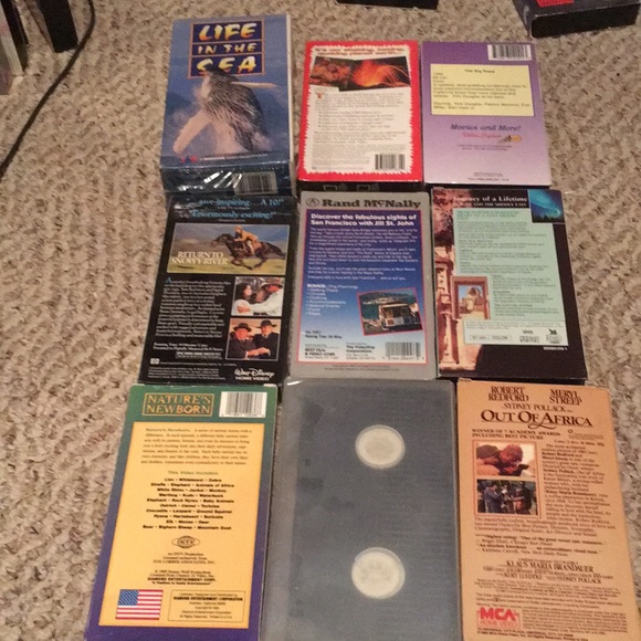 Media | Vintage Video Cassettes On Natureanimalsworld Eight Vhs Plus ...